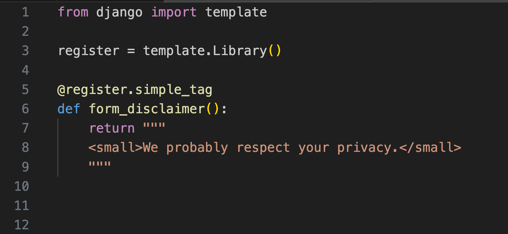 Custom Template Tags vs. Custom Context Processors in Django Custom Template Tags vs. Custom Context Processors in Django