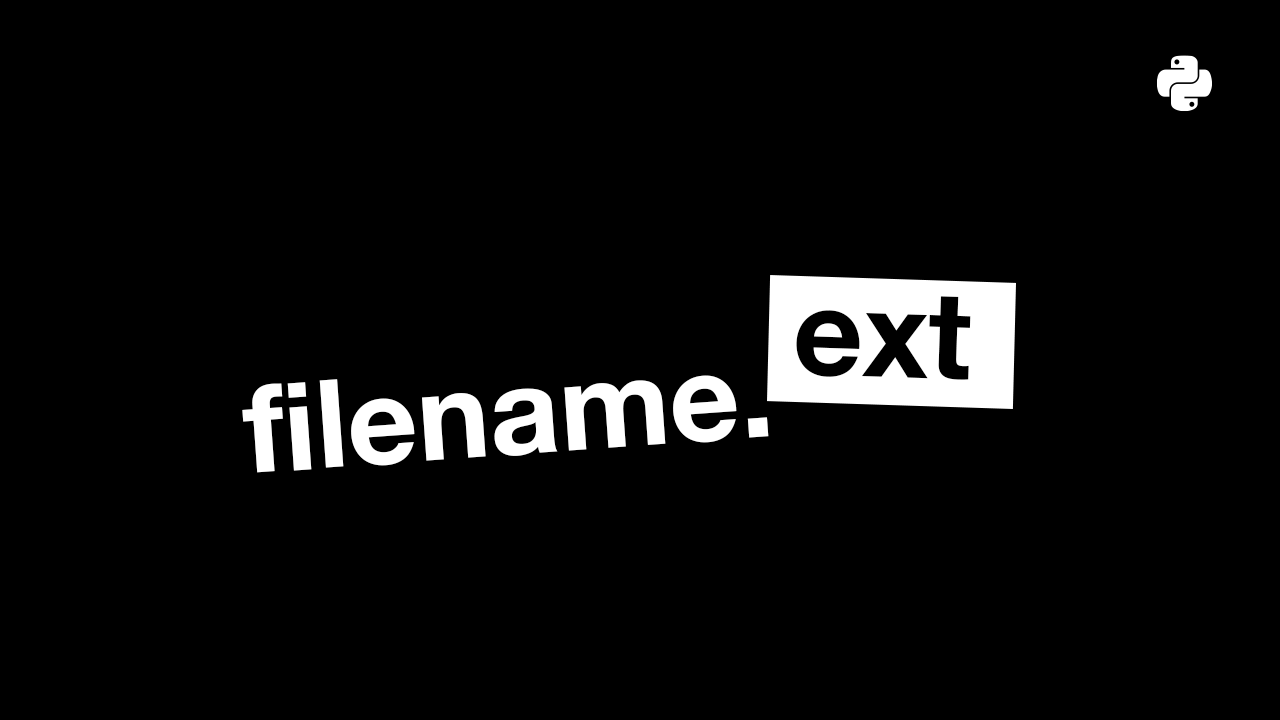 Get The Extension Of A Filename In Python